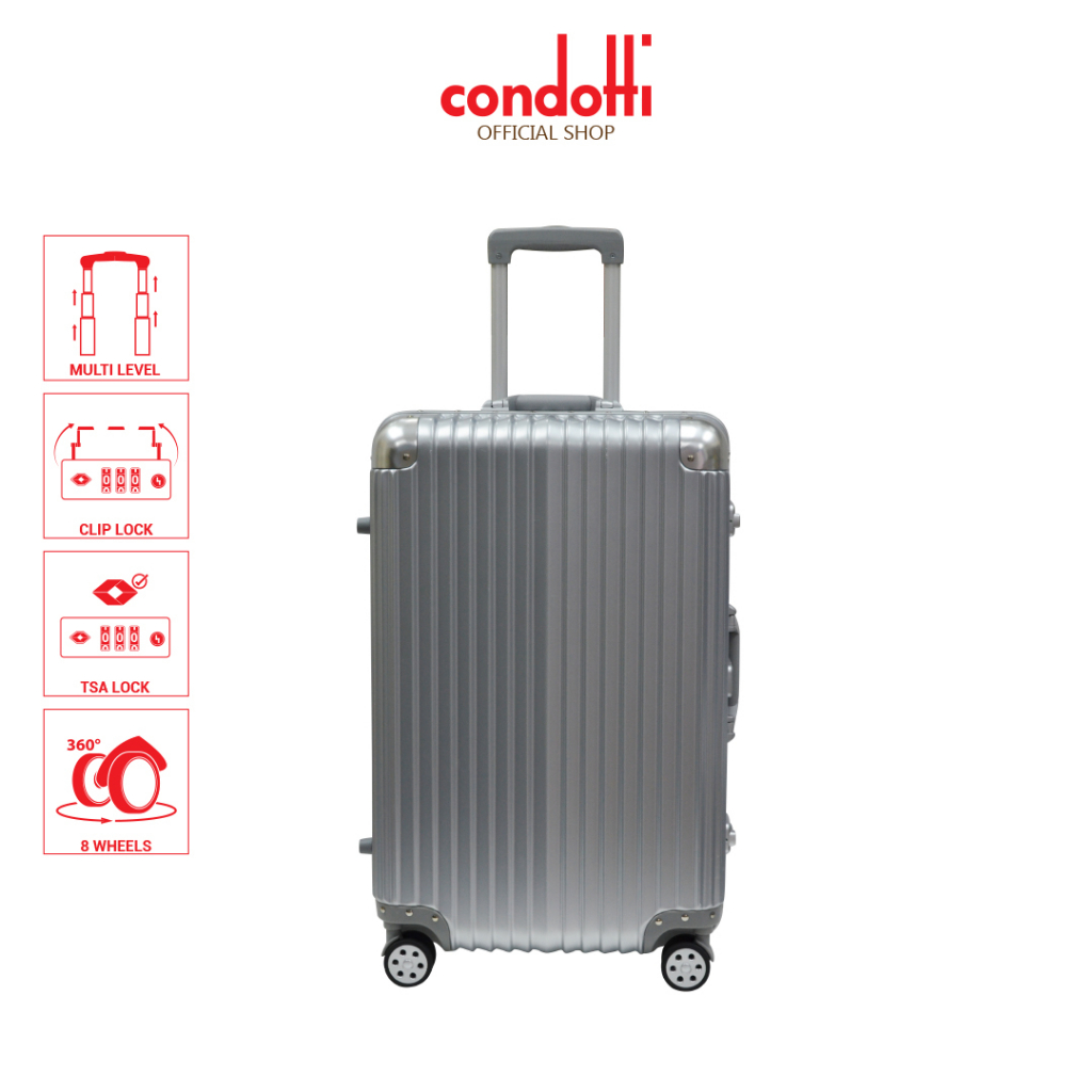 Branded PC Hard Case With Aluminium Frame TSA Lock | Shopee Malaysia