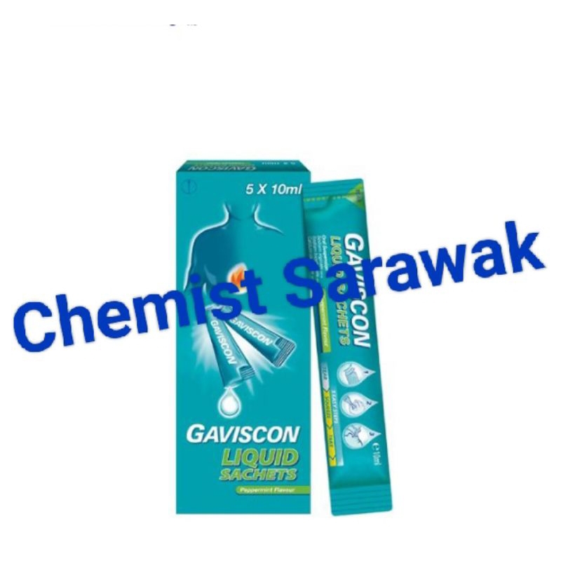 Gaviscon Liquid 10ml × 5ml Sachets (Peppermint Flavour) | Shopee Malaysia