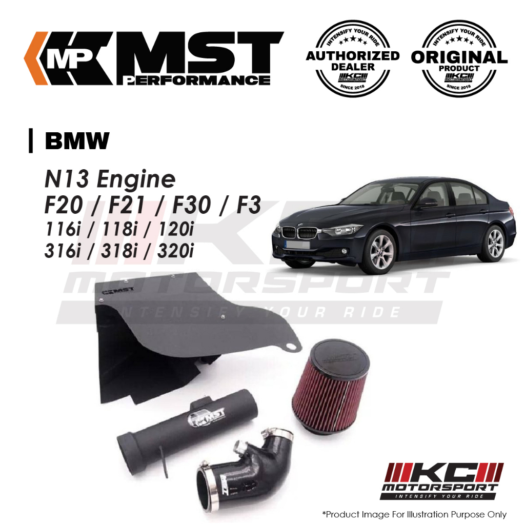 BMW N13 Engine F20 F21 F30 F31 116i 118i 120i 316i 318i 320i - MST Performance Cold Air Intake ...