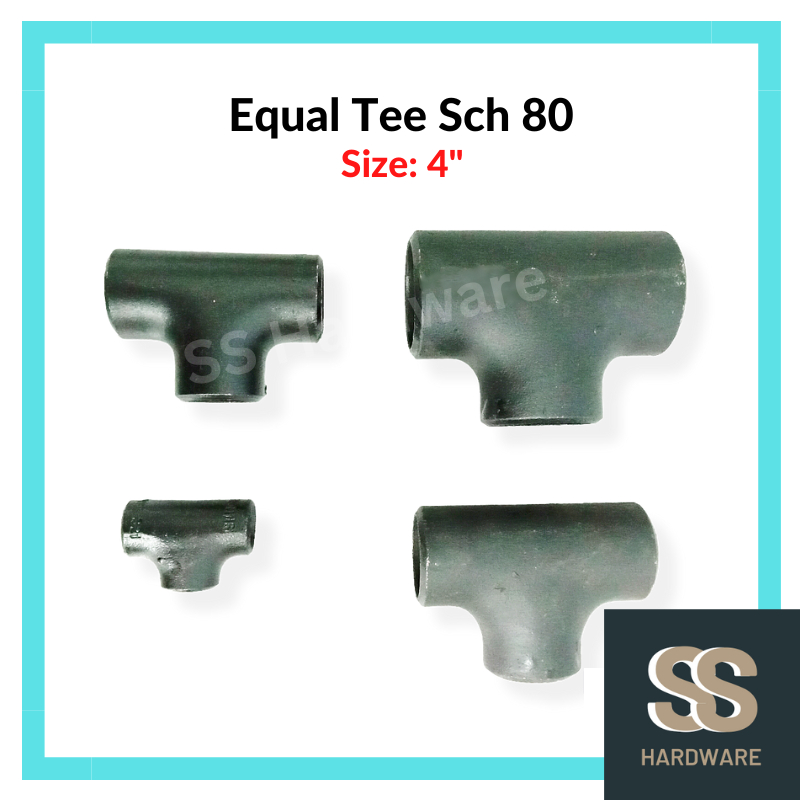 Seamless Equal Tee Schedule 80 ASME B16.9 Carbon Steel Material A234 ...