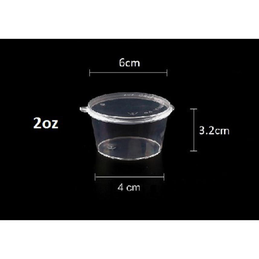 [1oz(100pcs±)] [2oz/4oz(50pcs±)] Round Container with Lid /Disposable ...
