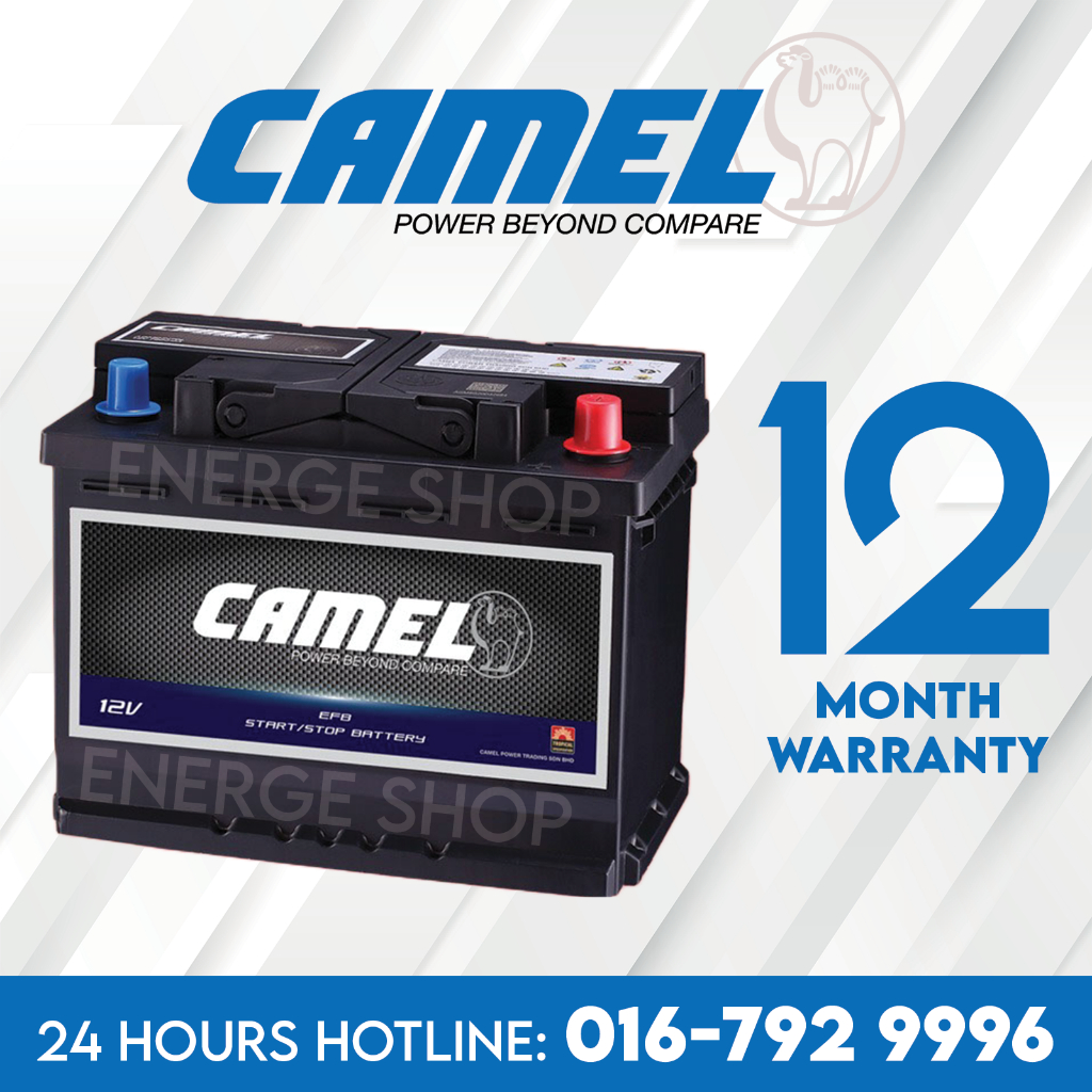 [ Free Installation ] CAMEL EFB M42L | 65B20L | Car Battery Perodua ...