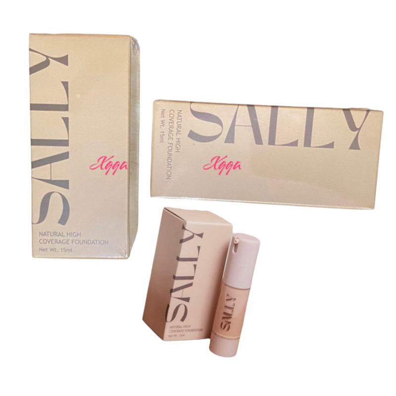 SALLY FOUNDATION NATURAL HIGH COVERAGE FOUNDATION 15ml loose powder ...