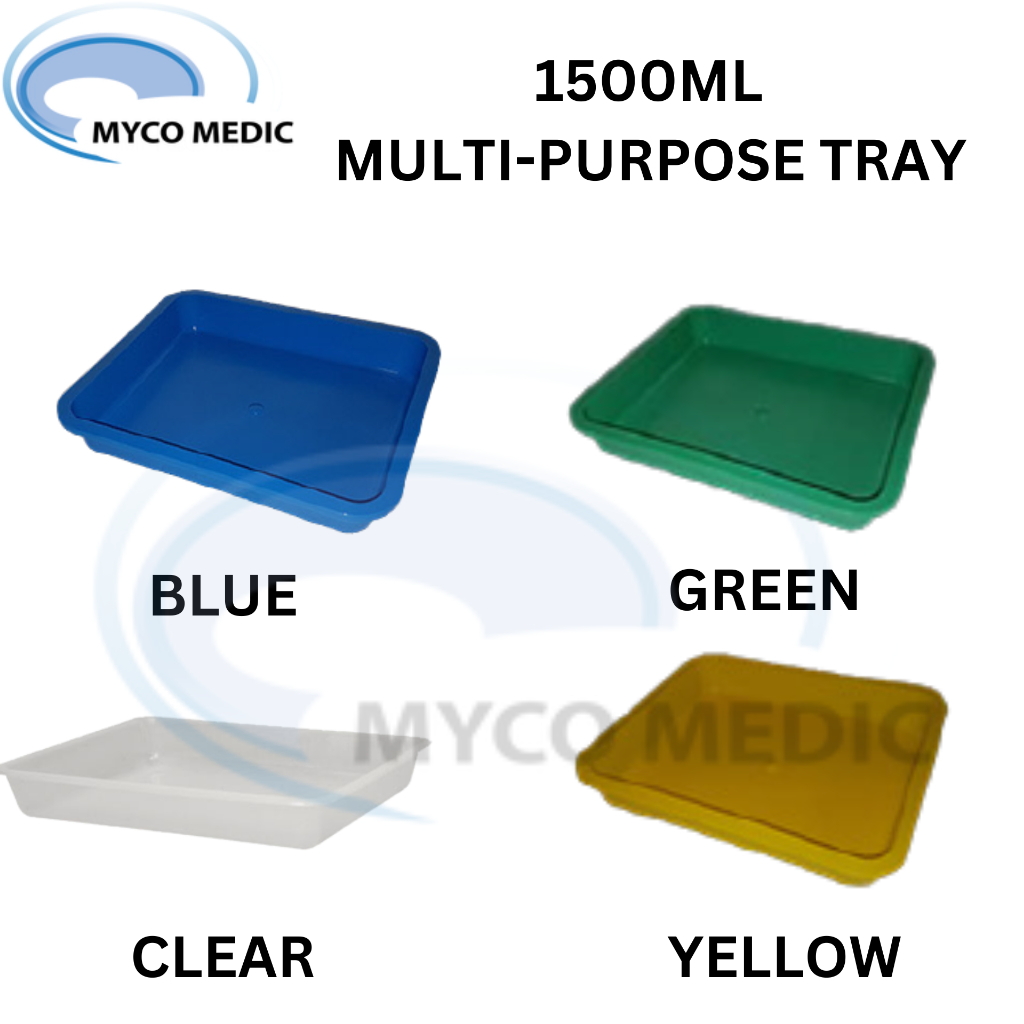 1500ML MULTI-PURPOSE TRAY I Polypropylene I 245mm x 205mm x 40mm I BLUE ...