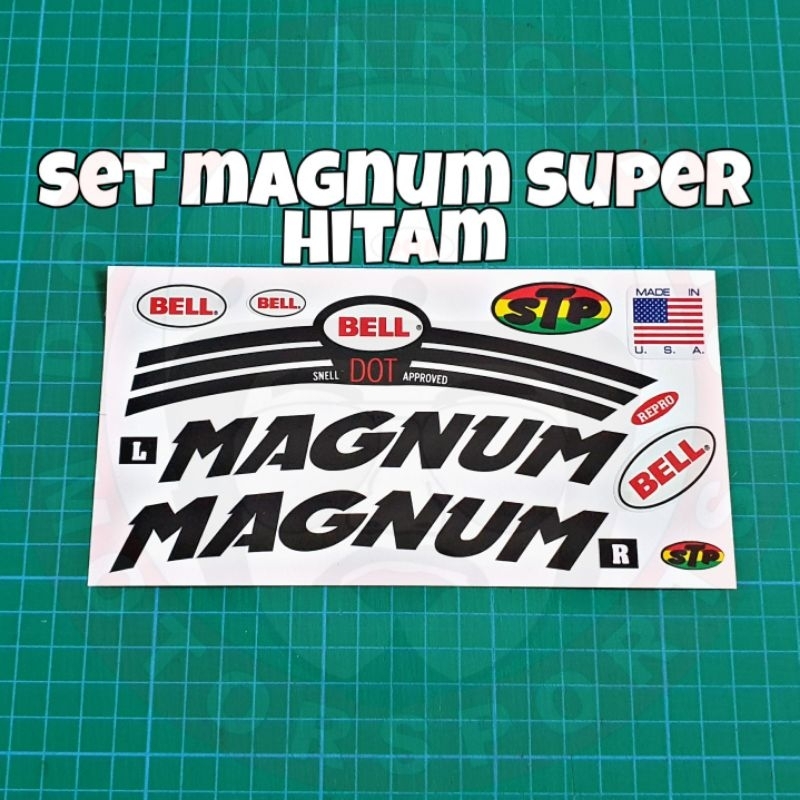 Sticker Luar Repro 1to1 untuk Bell Helmet Vintage Magnum Super dan ...