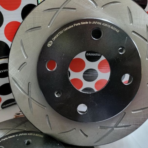 AXIA,BEZZA,MYVI LAGI BEST FRONT DISC ROTOR/DEPAN BRAKE DISC SLOTTED ...
