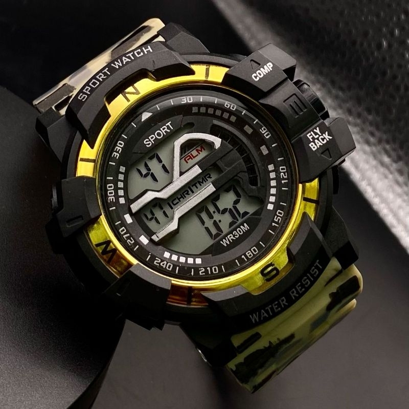 Skmei Men's Sports watch Dual Display Chronograph 50m Waterproof ...