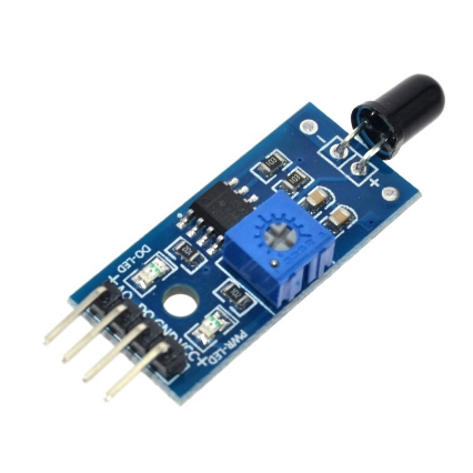 4 Pin IR Flame Detection Sensor Module Fire Detector Infrared Receiver ...