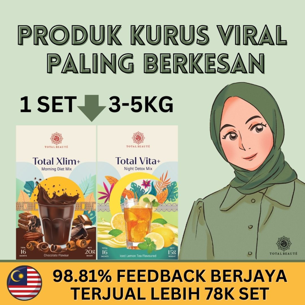 [RECOMMENDED] Minuman KURUS Viral Berkesan Total Fit+ Cappuccino ...