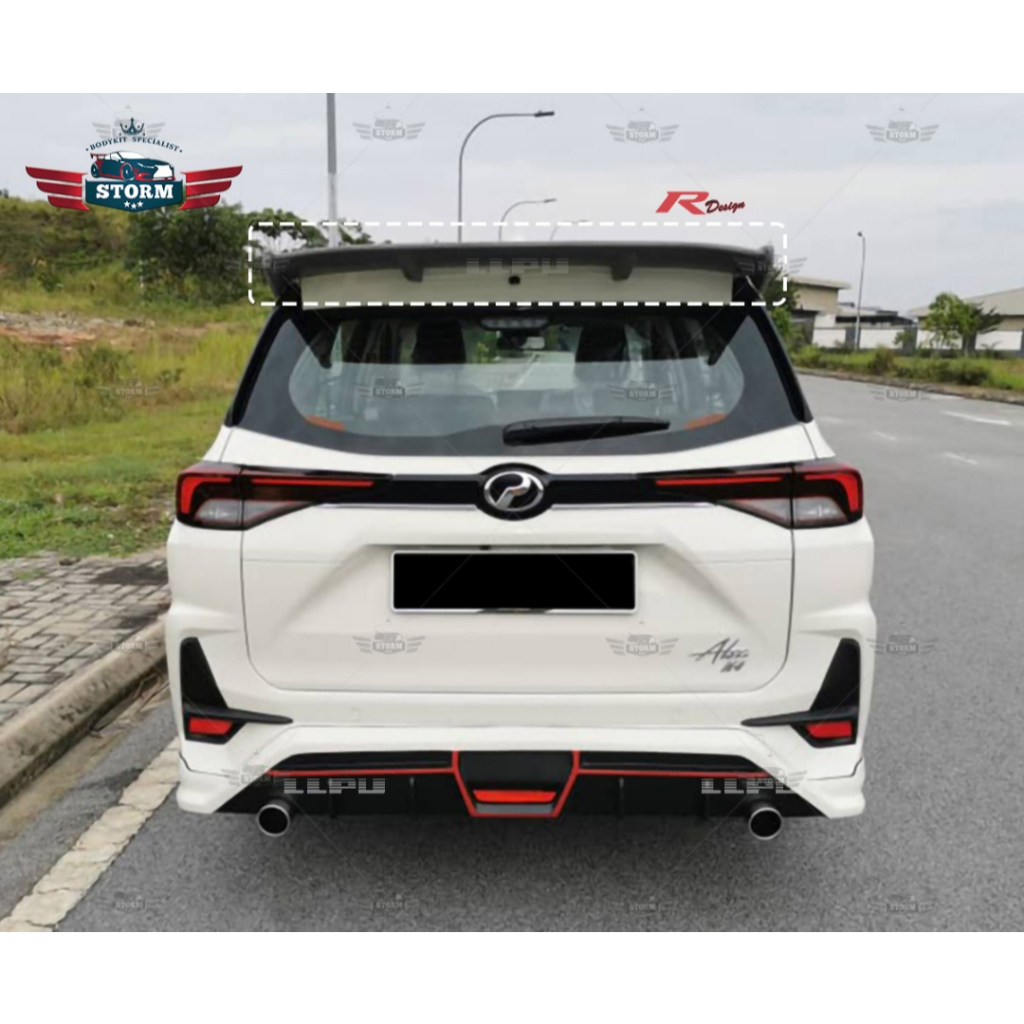 Perodua Alza 2022 Storm V3 Spoiler with 2K Color Paint- FRP | Shopee ...