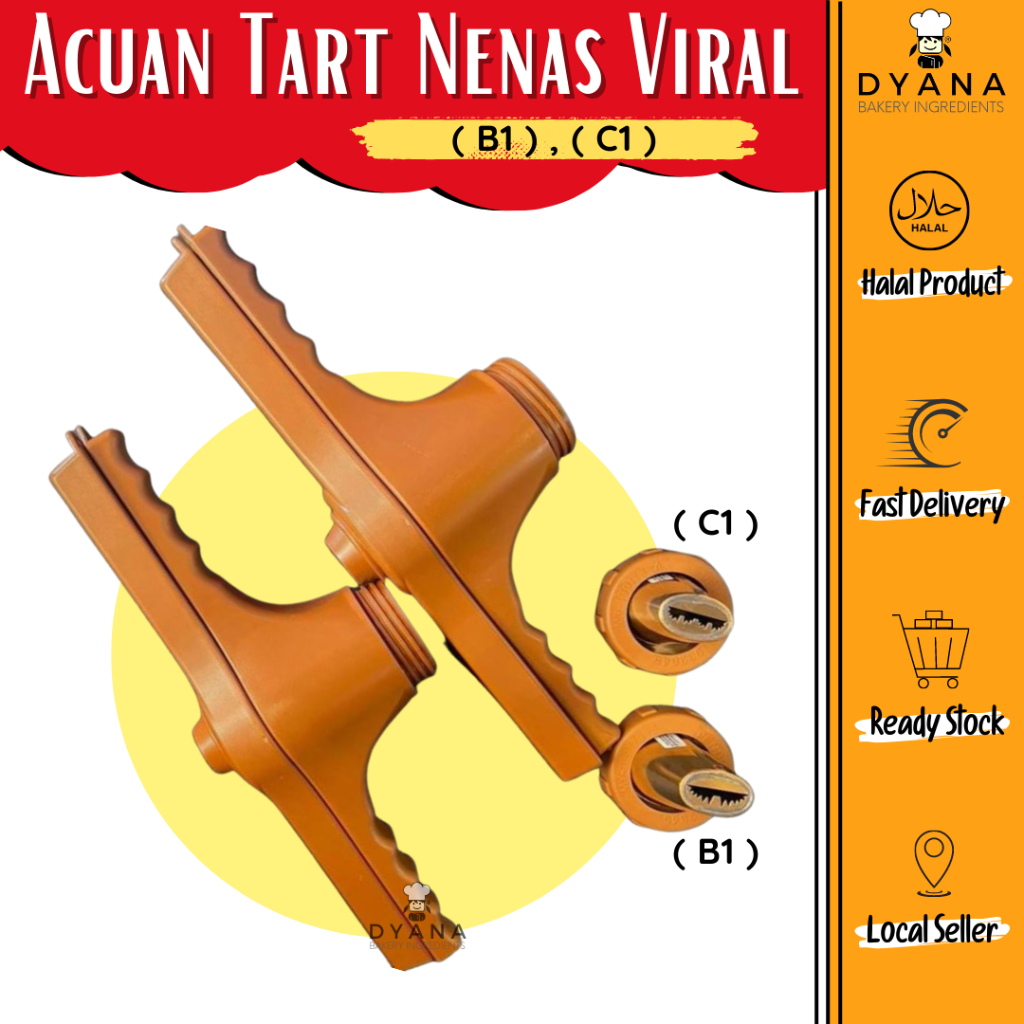 Set Acuan Tart Nenas Viral ( B1 , C1 ) | Shopee Malaysia