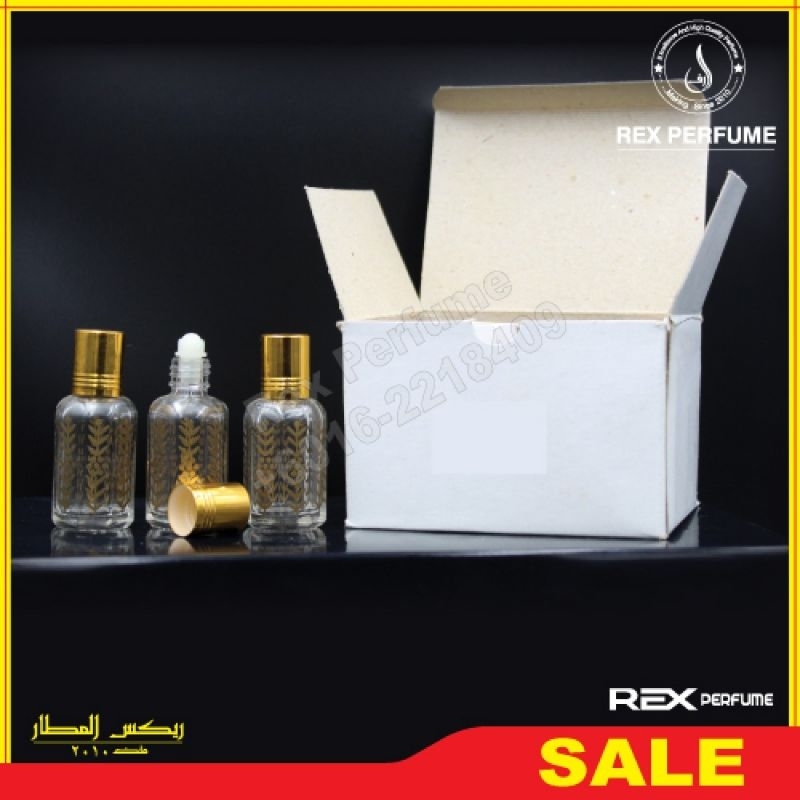 BOTOL BUNGA KOSONG ROLL-ON 12ML (1DOZEN) EMPTY BOTTLE FLOWER DESIGN ...