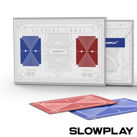 SLOWPLAY Premium Plastic Poker Playing Cards - Large Print Design ...
