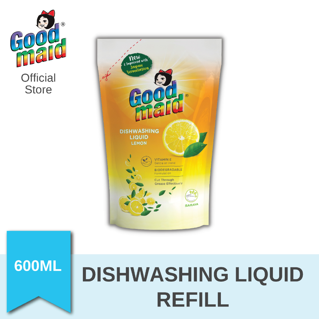 Goodmaid Dishwashing Liquid Refill - Lemon (600ml) | Shopee Malaysia