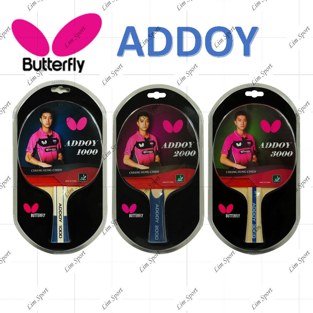 Butterfly Table Tennis Racket Addoy 1000/2000/3000 | Shopee Malaysia