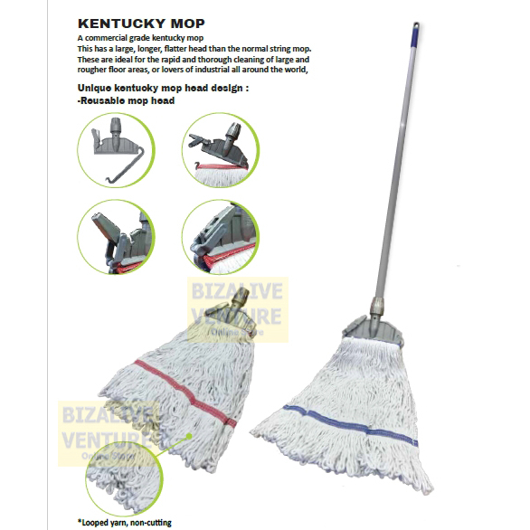 Rayaco Aluminium Handle Heavy Duty Mop | Kentucky Mop Set | Industrial ...