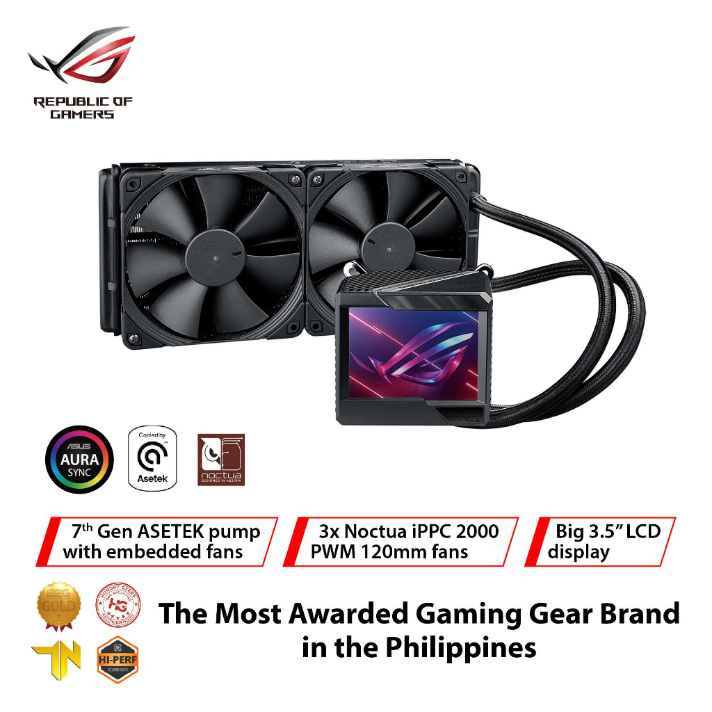 ASUS ROG RYUJIN II 240 NOCTUA LIQUID COOLER (90RC00A0-M0UAY0) with 3.5 ...