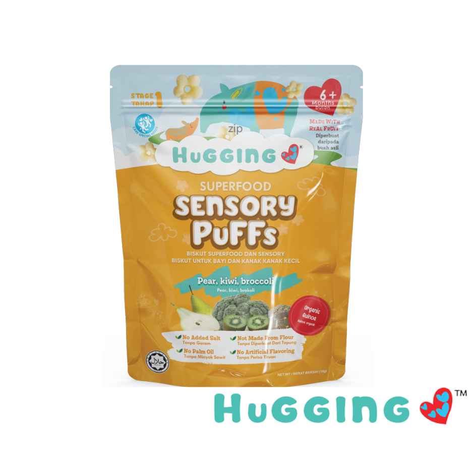 Hugging Love Organic Baby Superfood Puff - Pear/Kiwi/Broccoli (10gm ...