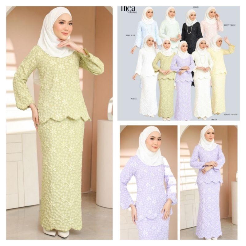 Thea Ironless Lace Kurung Sedondon! 796 Thea 3D Kurung Modern! Mini ...