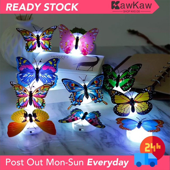 𝐊𝐊𝐒 𝐋𝐮𝐦𝐢𝐧𝐨𝐮𝐬 𝐃𝐞𝐜𝐨𝐫𝐚𝐭𝐢𝐨𝐧 𝟑𝐃 𝐁𝐮𝐭𝐭𝐞𝐫𝐟𝐥𝐲 𝐋𝐄𝐃 𝐋𝐢𝐠𝐡𝐭 🚚 Bedroom Living Room ...