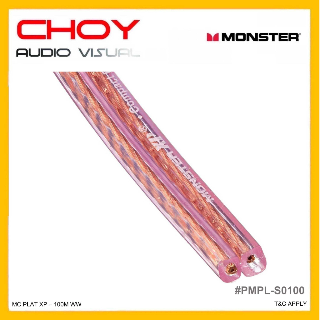 Monster Cable MC PLAT XP – 100M WW Platinum XP Clear Jacket Speaker ...