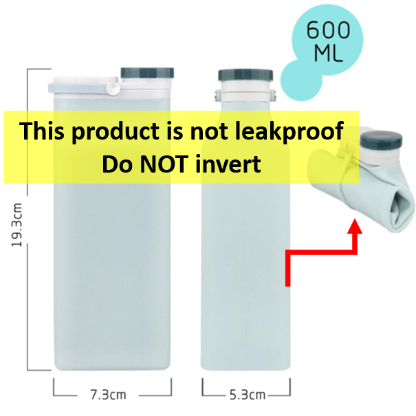 Fold Water Bottle Collapsible botol lipat Silicone Bottle Foldable 折叠水罐 ...