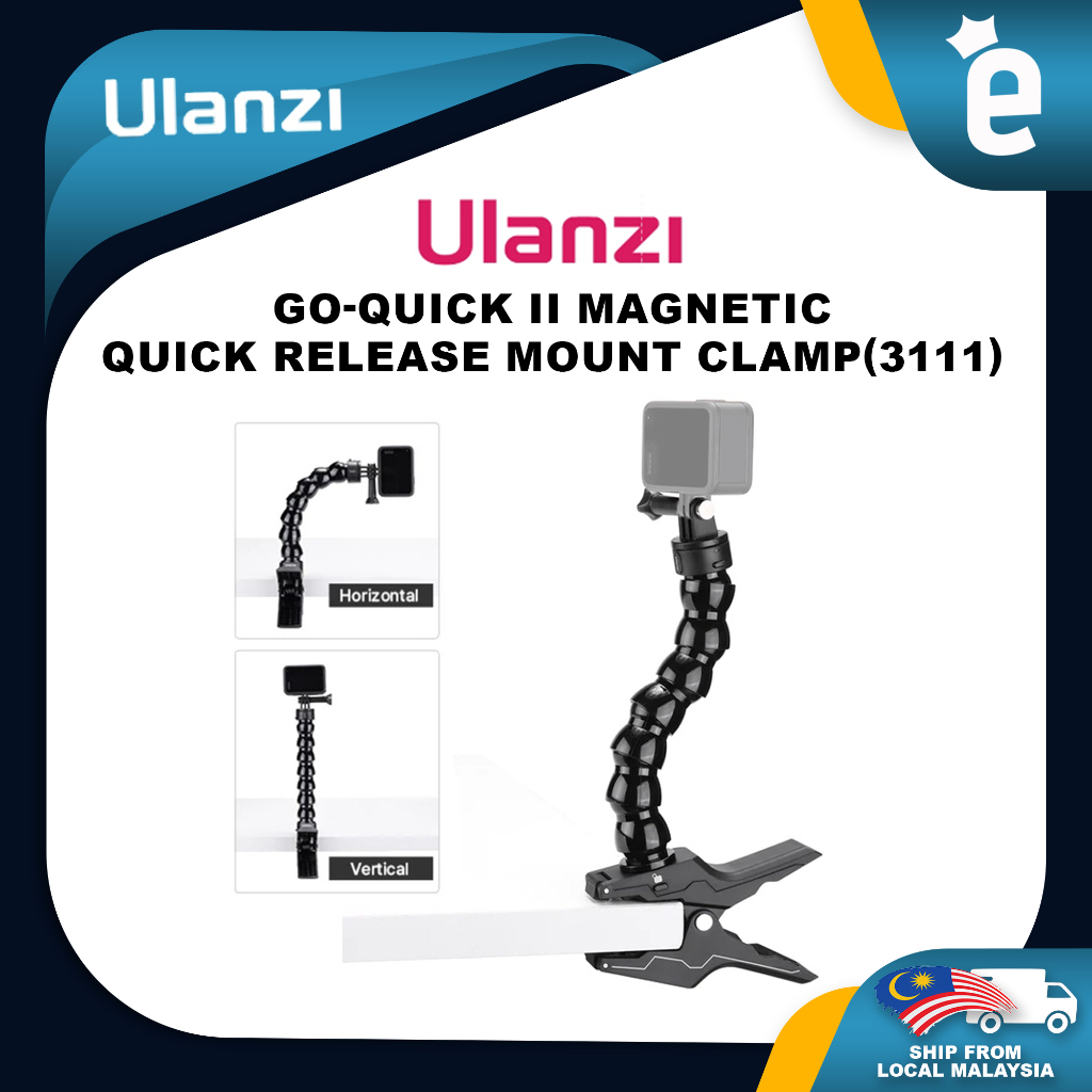 Ulanzi 3111 Go-Quick II Clamp Mount with Magnetic Quick Release 360 ...
