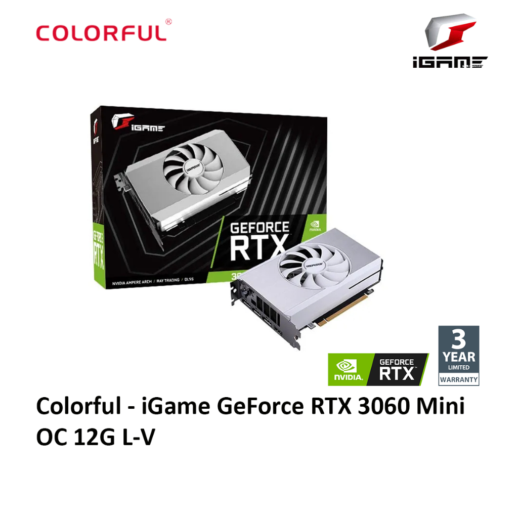 COLORFUL GeForce RTX 3060 Mini OC 12G L-V 192BIT GDDR6 VGA Card ...