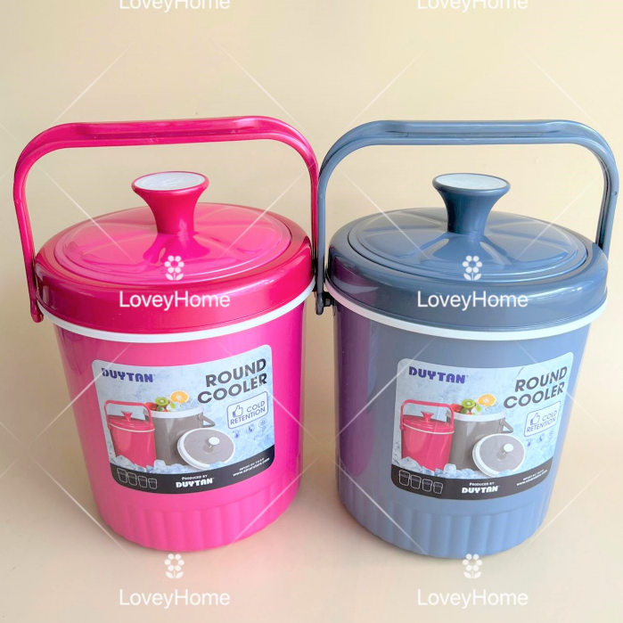 Matsu Tropica Round Cooler Ice Box Thermal Rice Bucket Food Camping ...