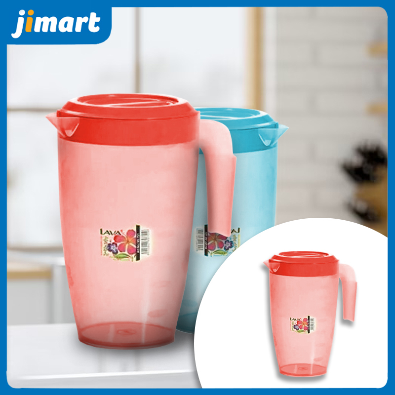 Jimart Water Jug Plastic Container Drink Serving With Handle (WJ751) 2 ...