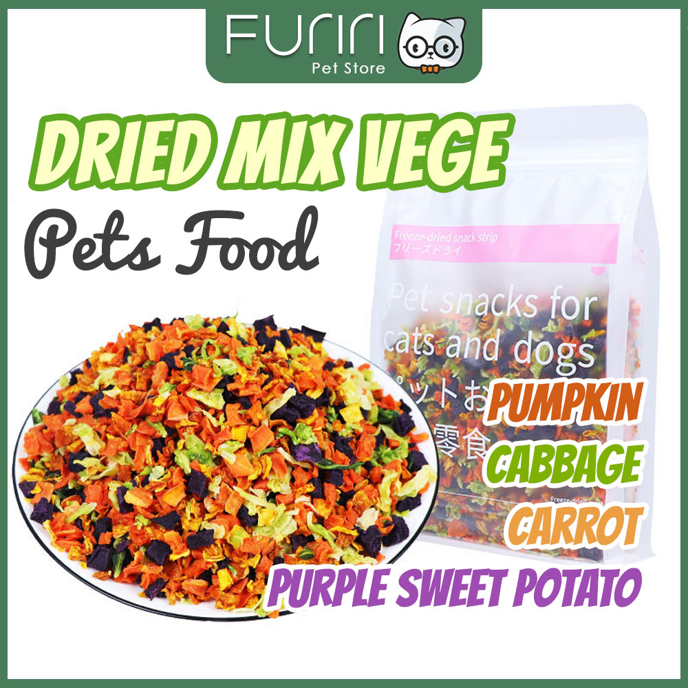 Furiri 600g Mix Air Dried Vegetable For Dog Cat Hamster Rabbit Pet ...