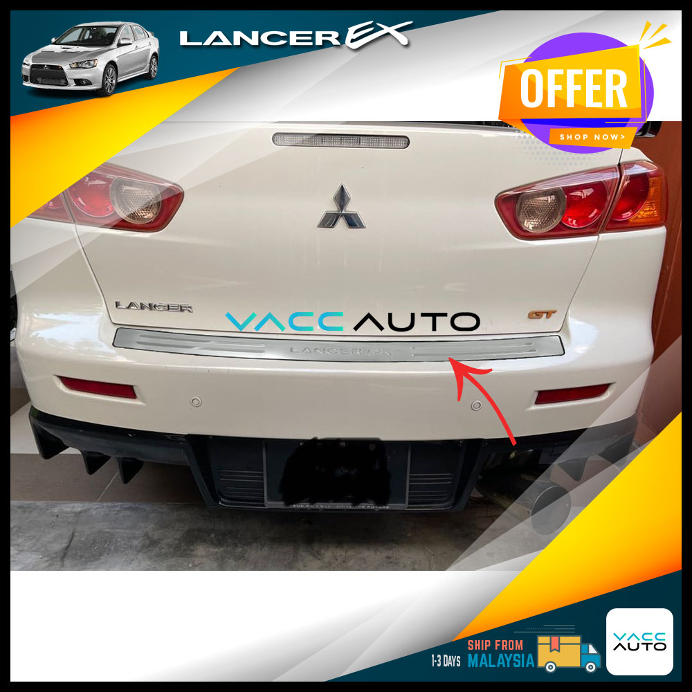Mitsubishi Lancer EX Rear Bumper Protector - Out Rear Bumper Guard ...