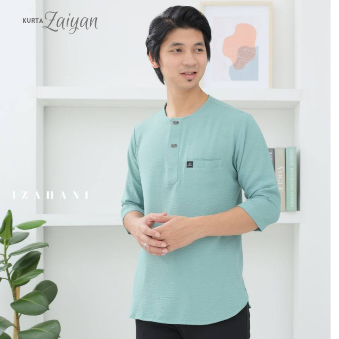 Kurta Raya 2023 Kurta Dusty green Olive green Army Kurta Lelaki Dewasa ...