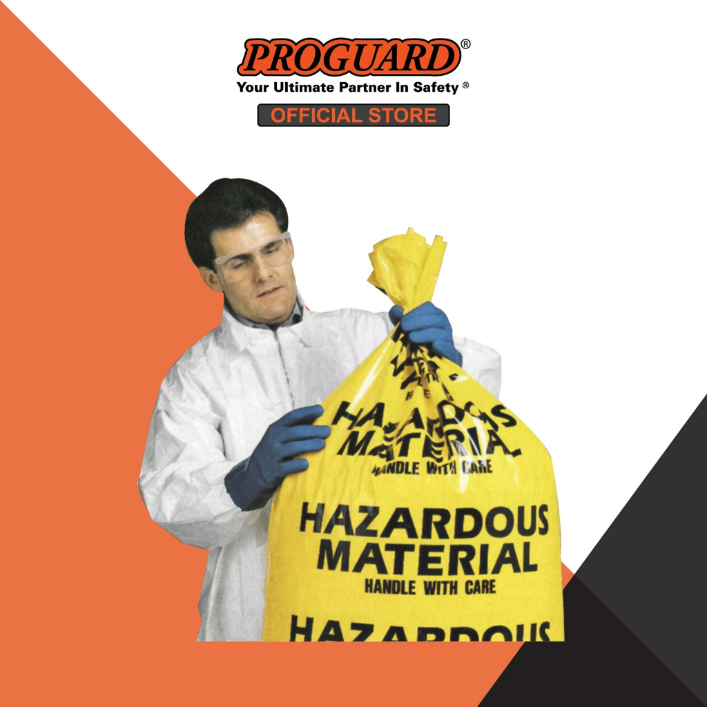 Proguard 42" X 52" Hazardous Material Disposal Bags Plastic Bag Trash ...
