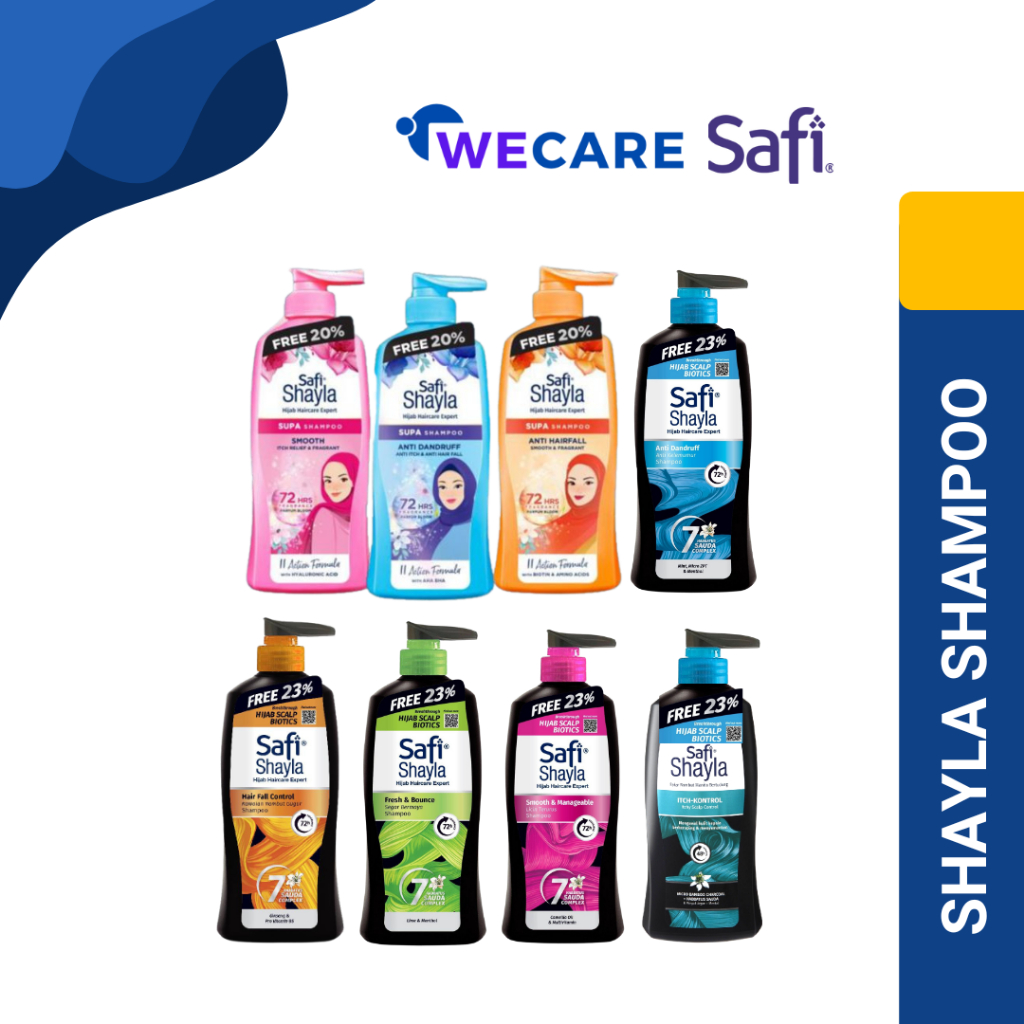 Safi Shayla Shampoo Wanita Bertudung (625g / 640g) (Free 20% / 23%) - 8 ...
