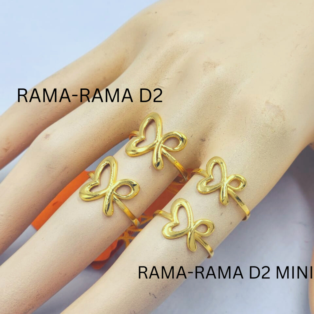 CINCIN RAMA-RAMA PADU EMAS 916 TULEN MURAH BAJET SOLID MINIMALIST ...