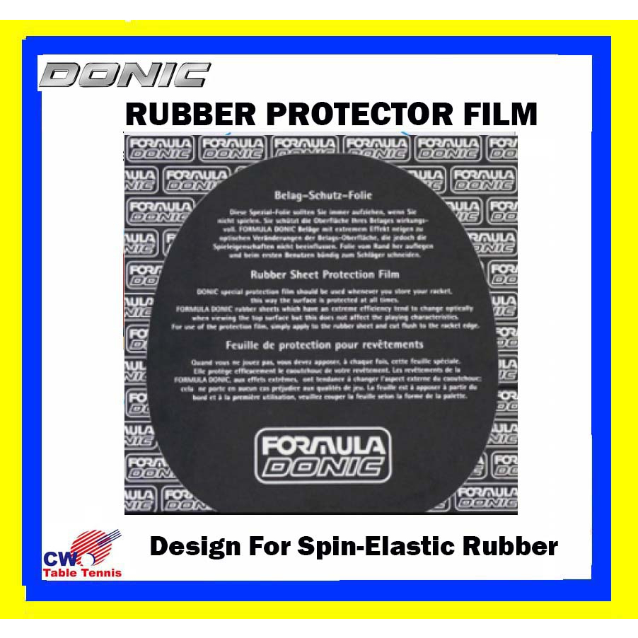 Donic Protector Film Table Tennis Rubber Cover Ping Pong Getah Protect ...