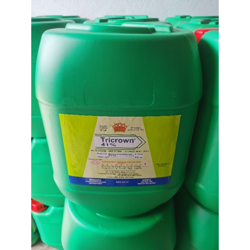 Offer Racun Rumput Tricrown 41% 20 Liter / Racun Rumput Lambat Mati ...