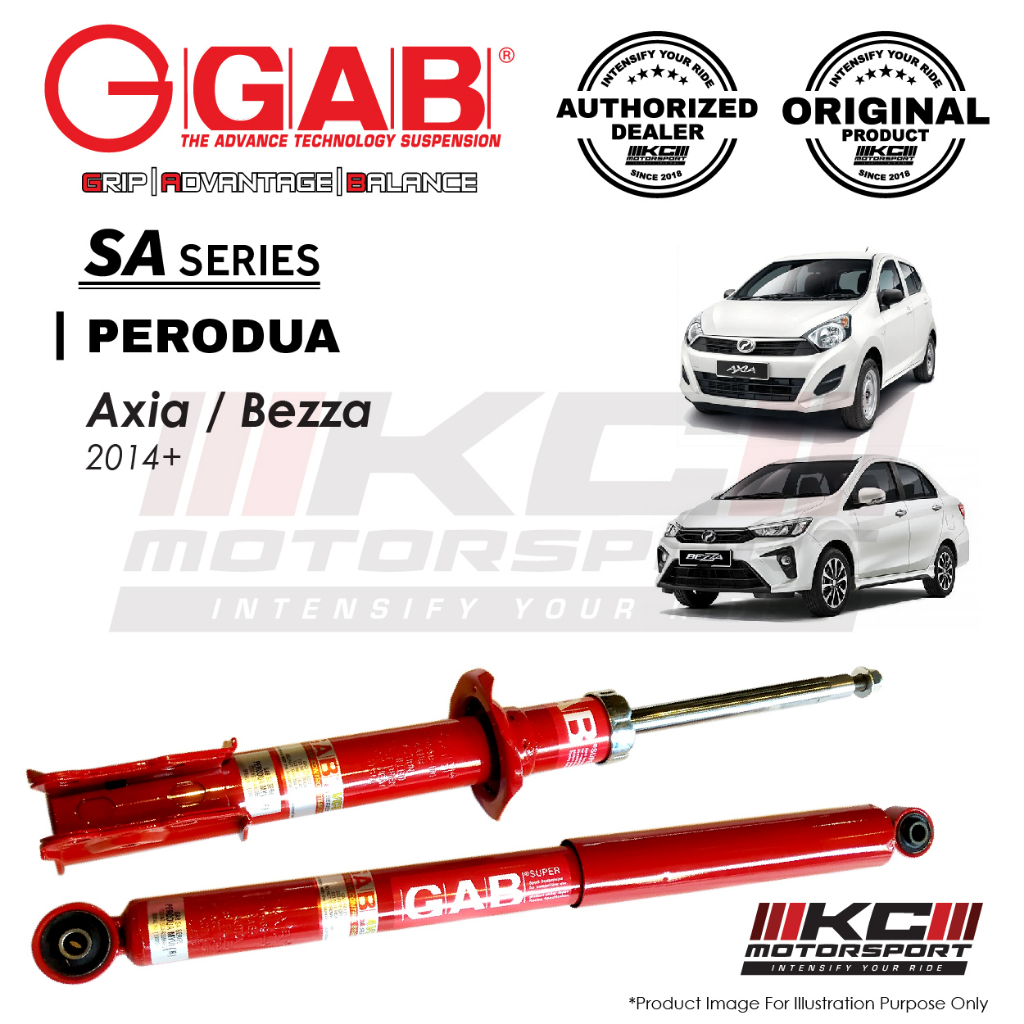 Perodua Axia / Bezza 2014+ - GAB SA Series Heavy Duty Sport Absorber ...