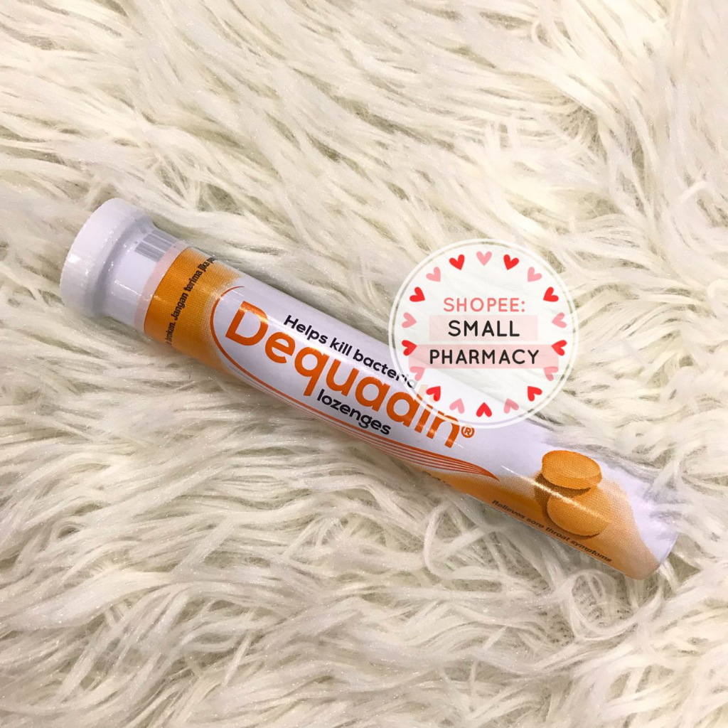 Dequadin Lozenges Tube 013748 24s / Box 013755 4s x 6strips (Citrus ...