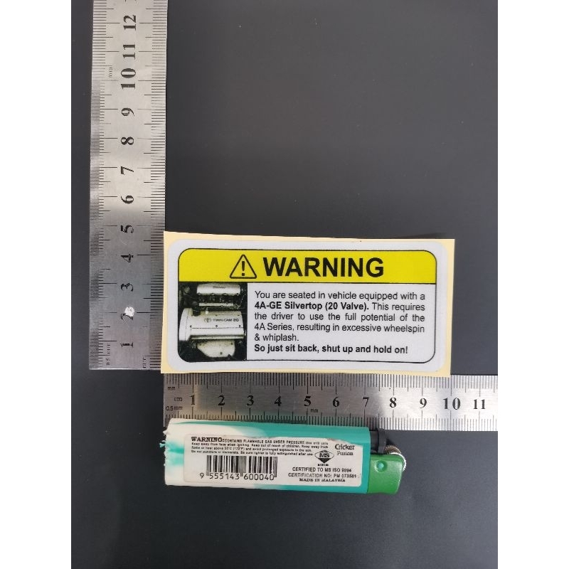 Funny Warning Sticker(Reflective) | Shopee Malaysia