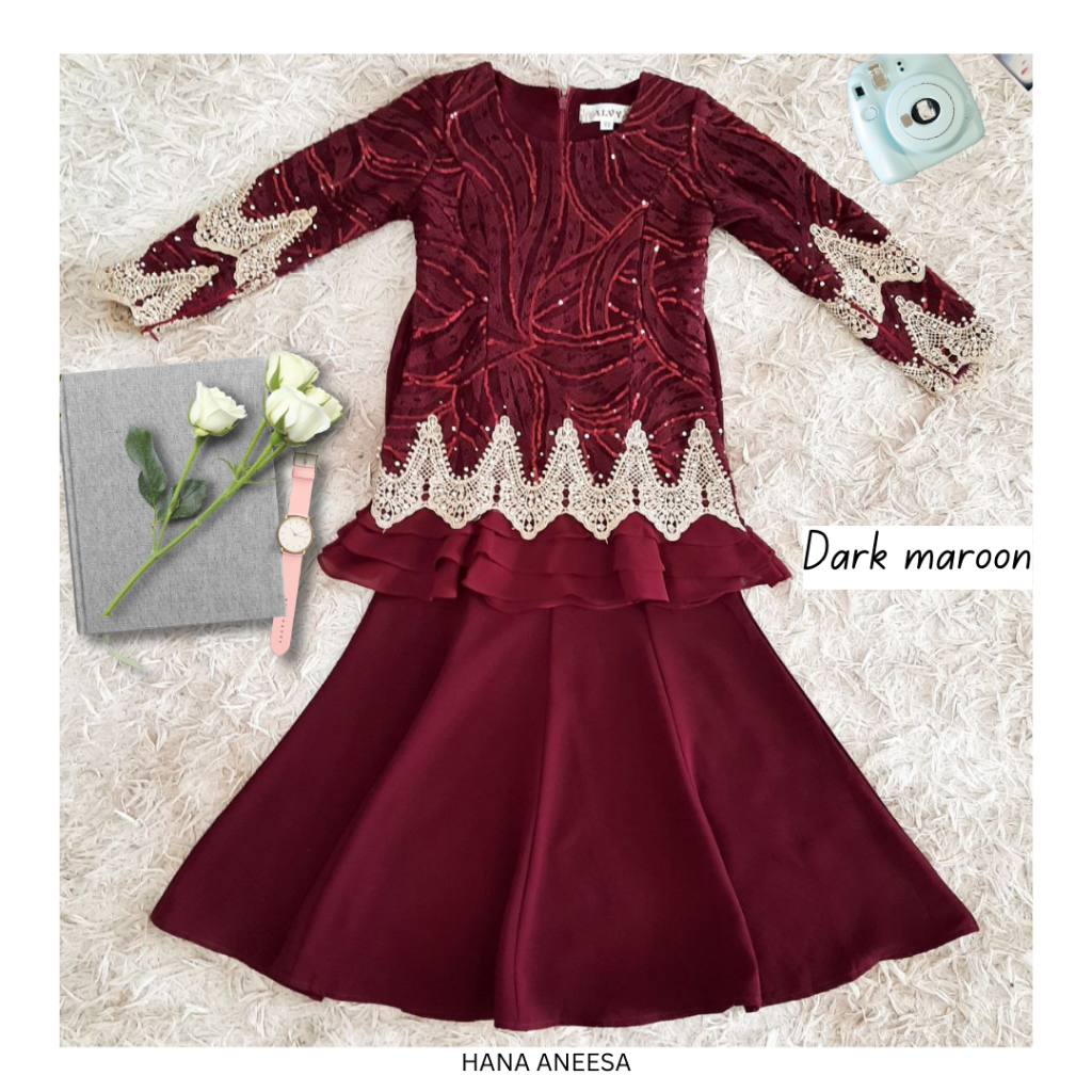 Baju kurung kanak-kanak Darlina kids| Kurung moden full lace kids ...