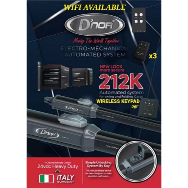 《Raya Promotion》DNOR 212K HEAVY DUTY AUTOGATE 4 CHANEL (With ...