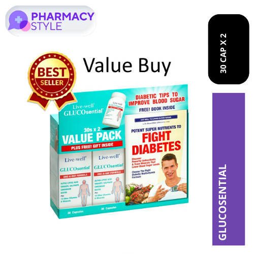 Live-well GLUCOsential Capsules (2x30's) | Shopee Malaysia