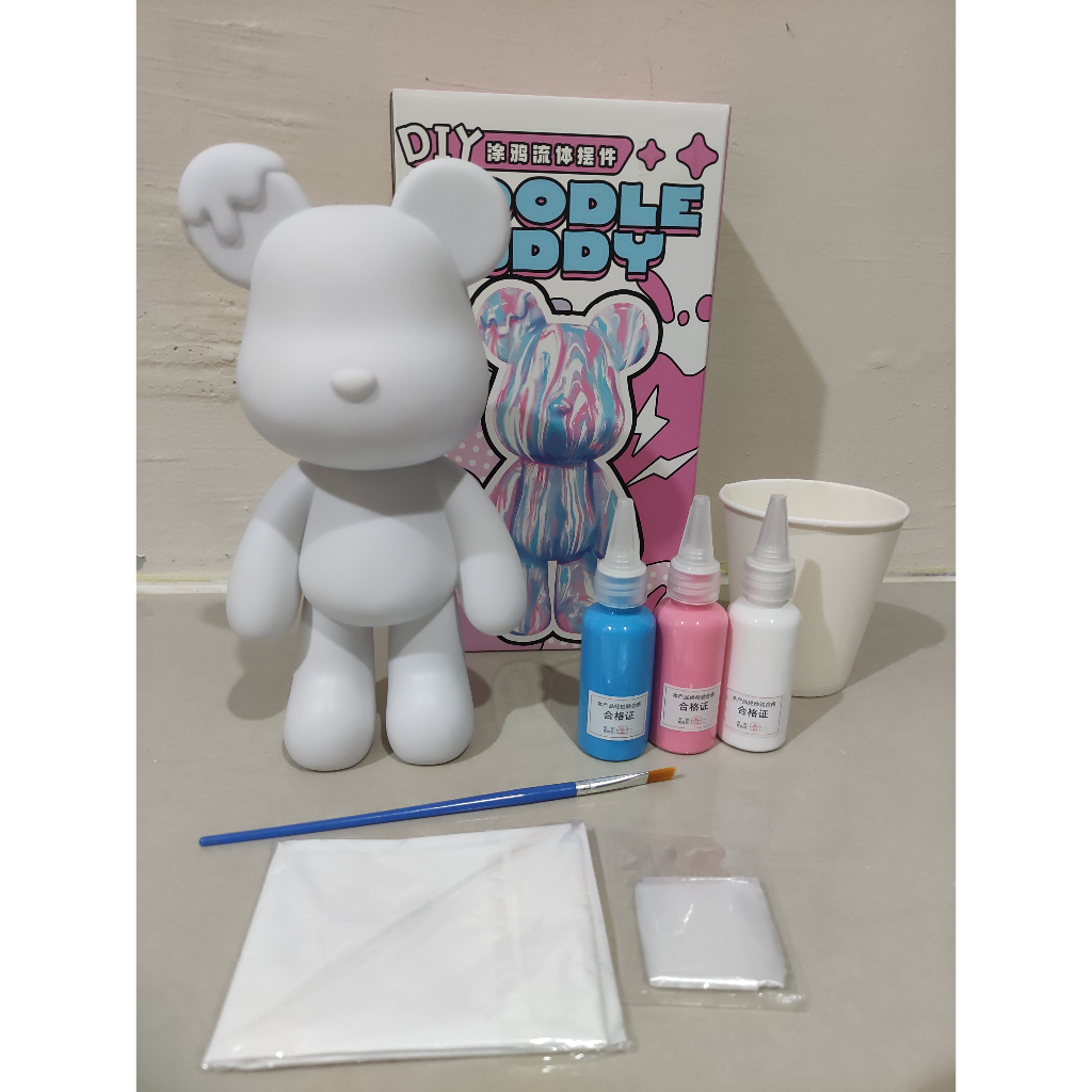 DIY Fluid Bearbrick Handmade Bear (23cm) | Shopee Malaysia