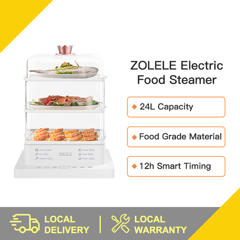ZOLELE ZM100 24L Large Capacity Three Layers Electric Steamer Smart ...