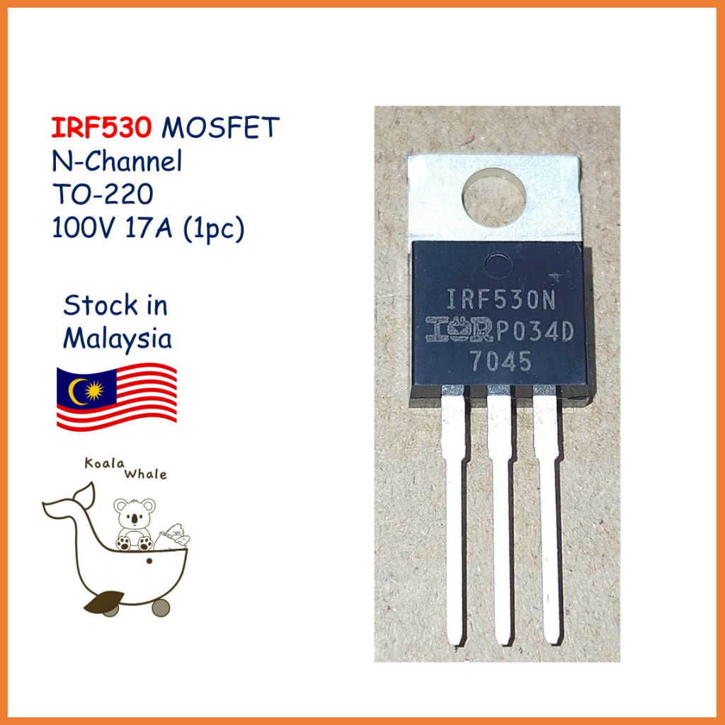 IRF530 IRF530N N-channel MOSFET Transistor IRF 530 | Shopee Malaysia
