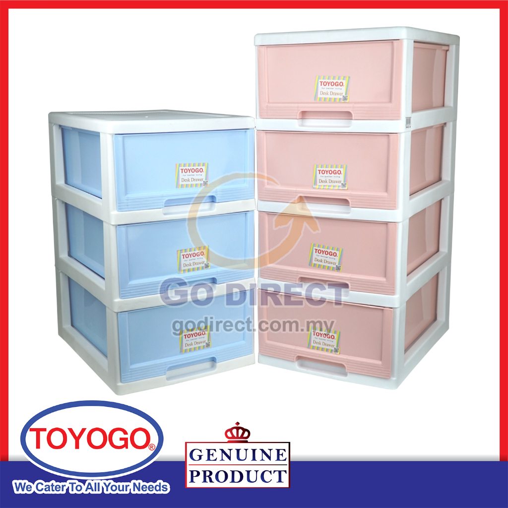 TOYOGO A4 Desktop Storage Drawers (542-3 542-4 542-5) 3T/4T/5T Deep ...