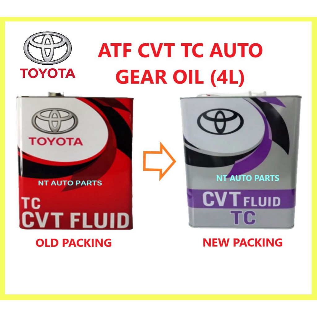 NEW PACKAGIN !! TOYOTA ATF CVT TC AUTO GEAR OIL 4L Wish 2.0 Estima ...