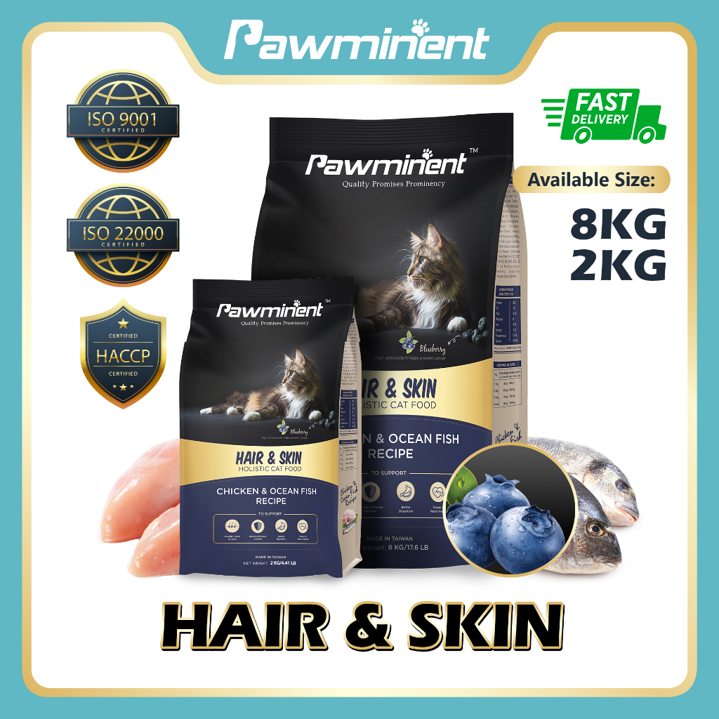 Pawminent Hair & Skin Holistic Cat Food (2+8KG) | Shopee Malaysia